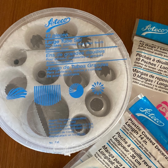 Ateco | Kitchen | Vintage Ateco Decorating Tube Set Bags | Poshmark